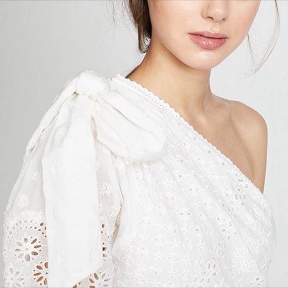Ulla Johnson | Dresses | Ulla Johnson Gwyneth Eyelet One Shoulder Midi ...